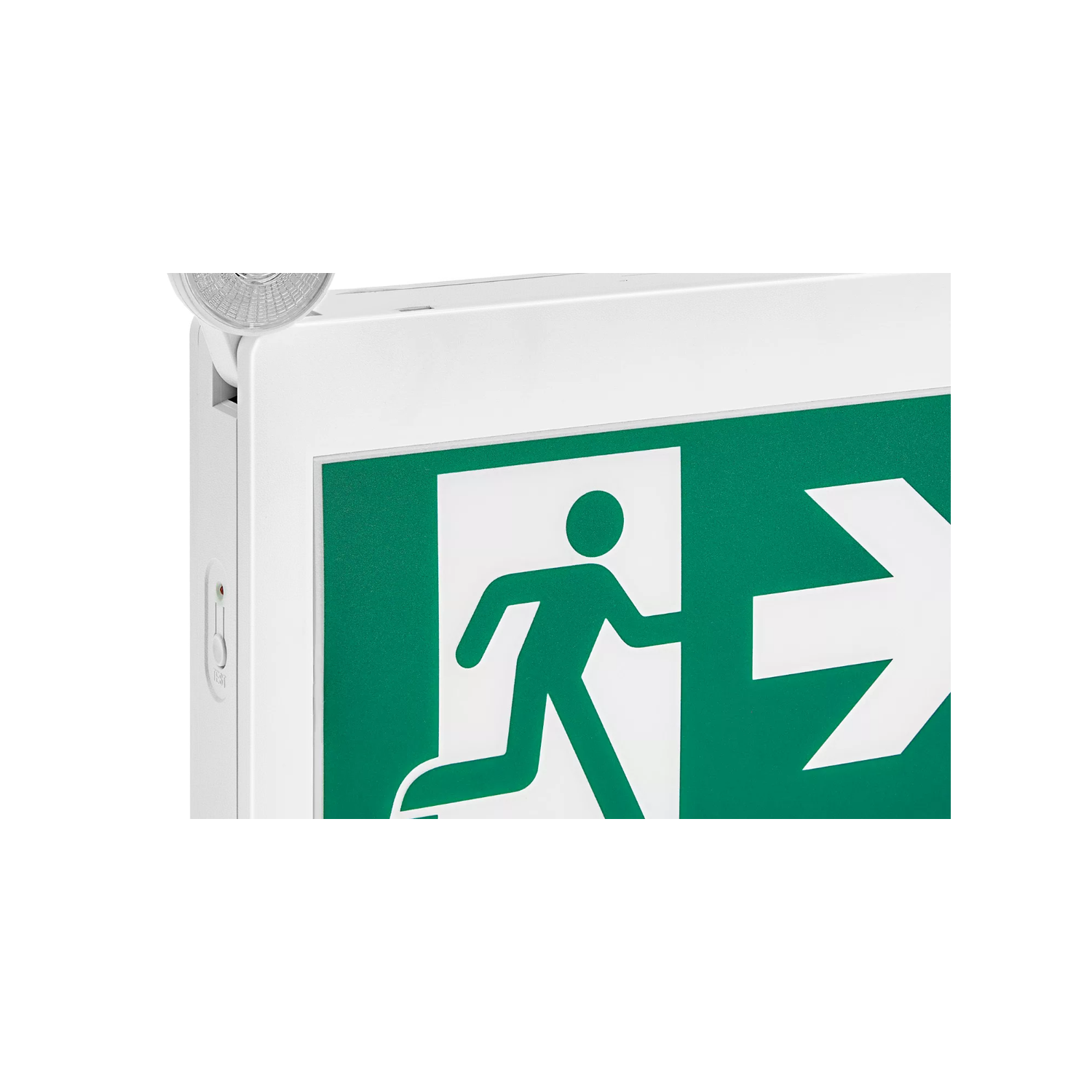 Running man hard wired EXIT sign with lights 180101