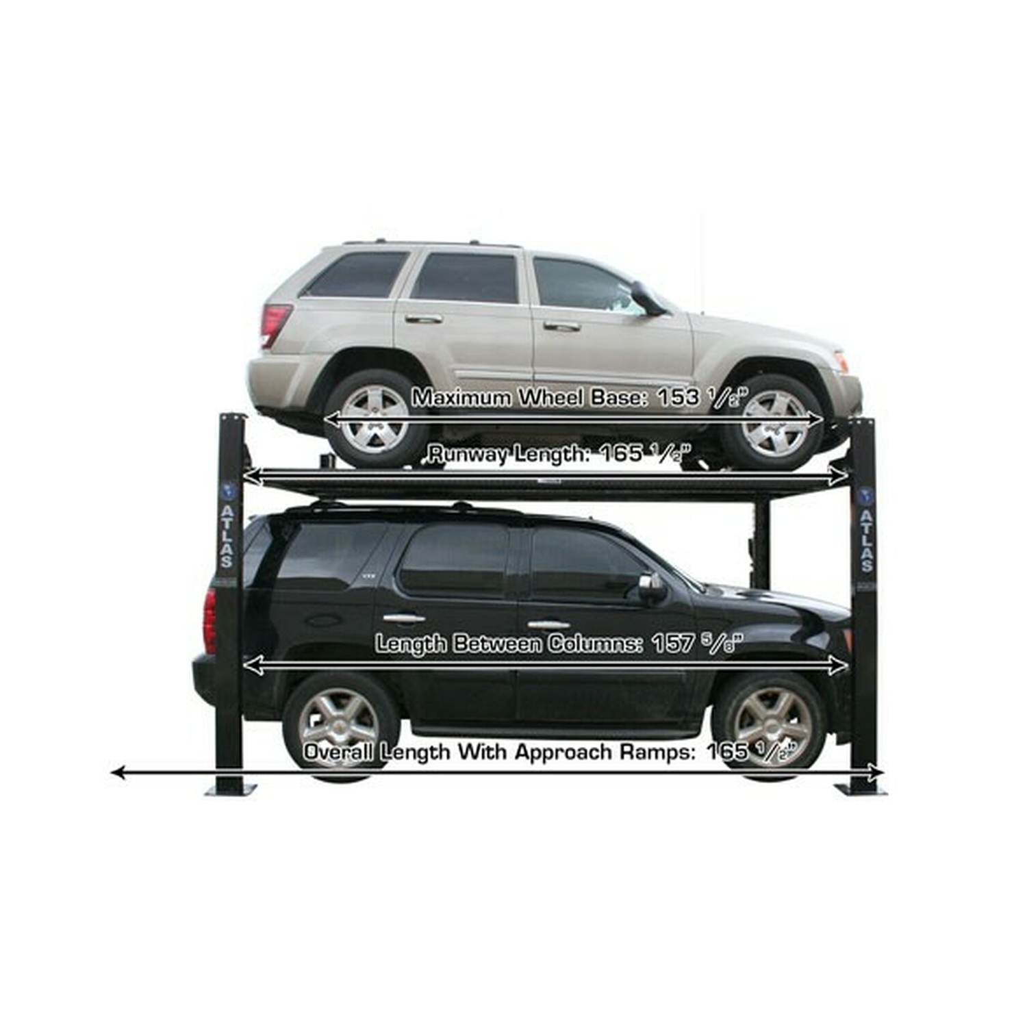 ATLAS Garage Pro 8000 EXT 4 Post Lift (8,000lbs Capacity)
