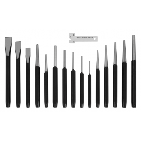 16 piece punch and chisel set (W7540) - CENTRE OUTILS PLUS