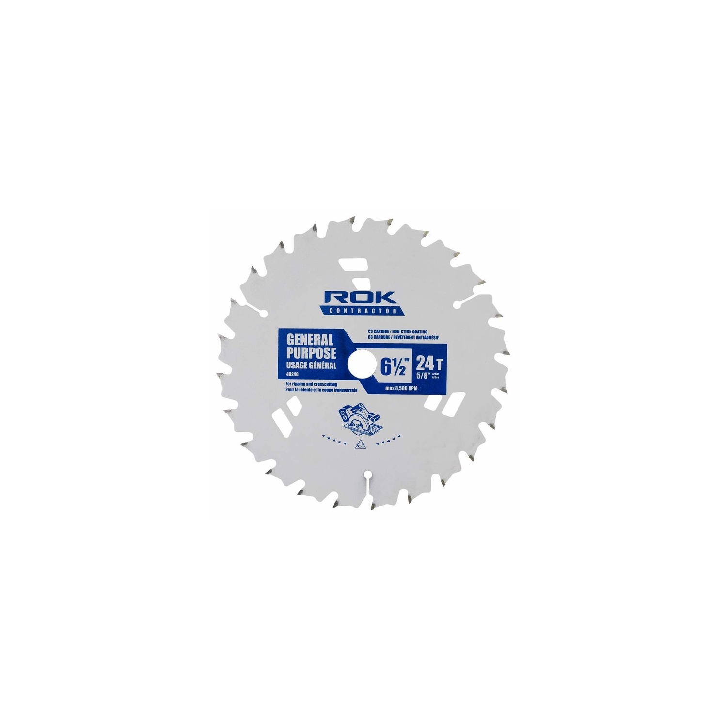 ROK 6 1/2-inch x 24-tooth General Purpose Saw Blade 40240