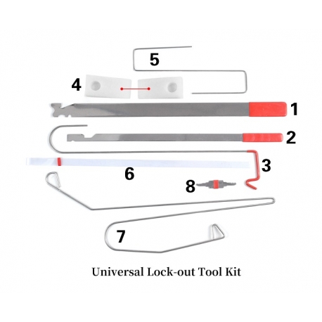 UNIVERSAL LOCKOUT TOOL SET 9 piece 45230
