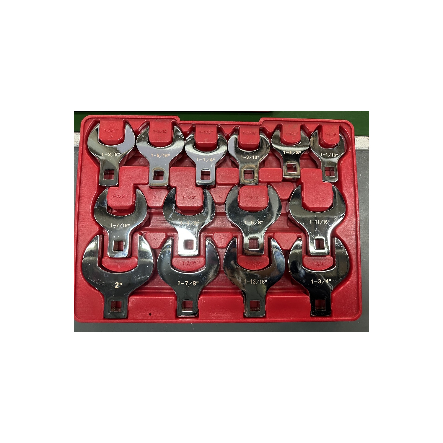 14 pc Jumbo crowfoot wrench socket set BTWR14 - CENTRE OUTILS PLUS