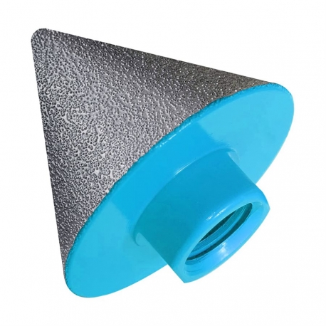 Conical vacuum brazed diamond mill bit 120677