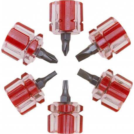 6 piece stubby screwdriver set 01352 - CENTRE OUTILS PLUS