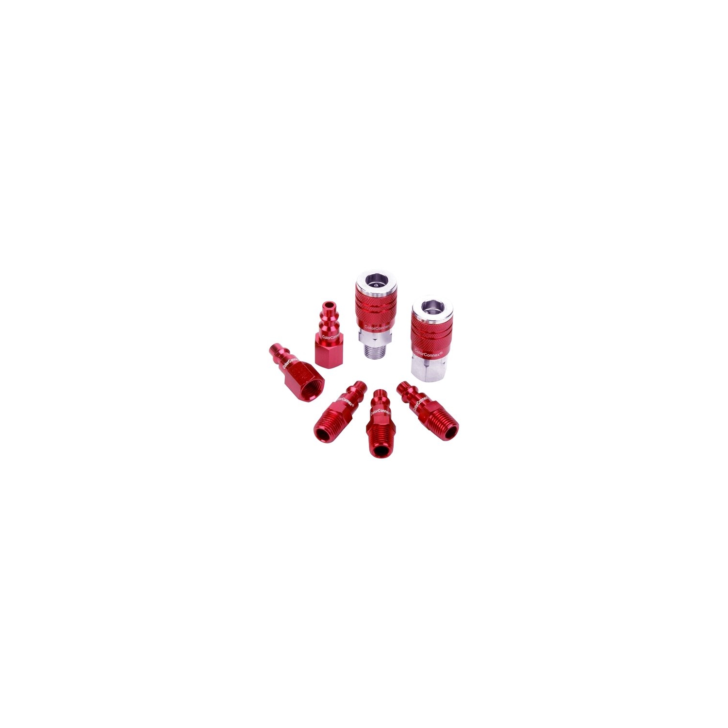 Red Coupler & Plug Kit 1/4in, 7pc 776216