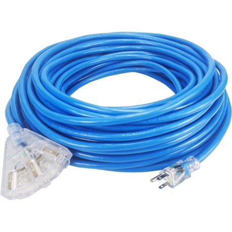 100' 12G/3 extension cord triple lighted outlet EXT12100-3 - CENTRE ...