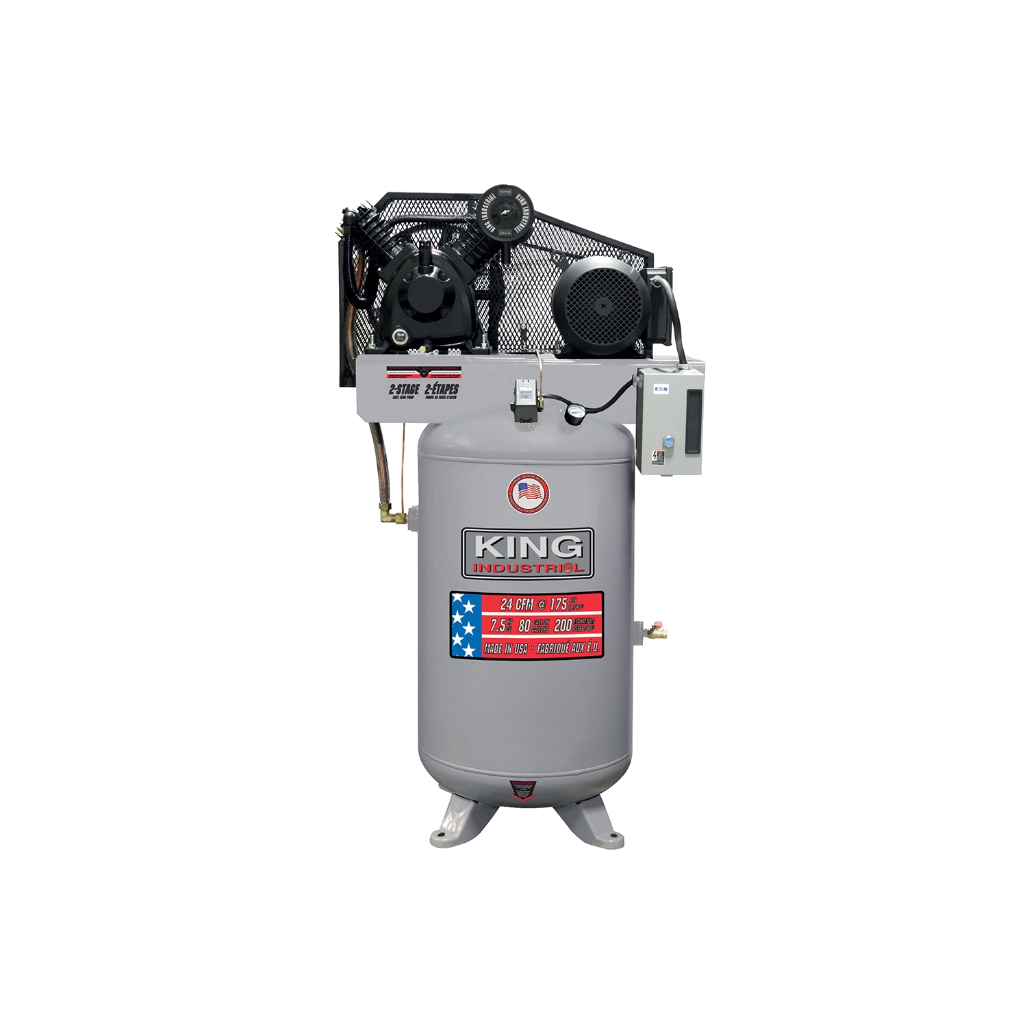 Industrial air compressor 80 gallon 7280V3