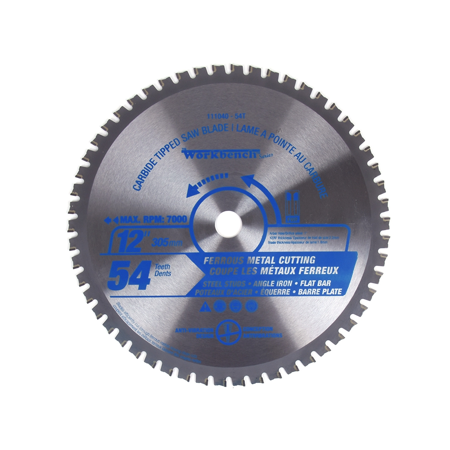 Saw blade 12'' x 54T metal cutting 111040