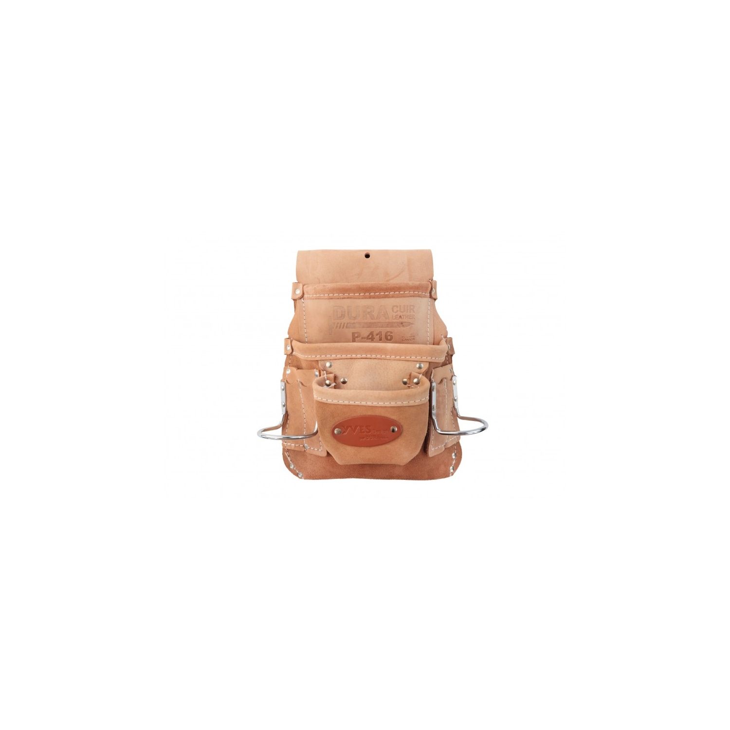 DURAcuir 3-pocket bag with double hammer holder P-416