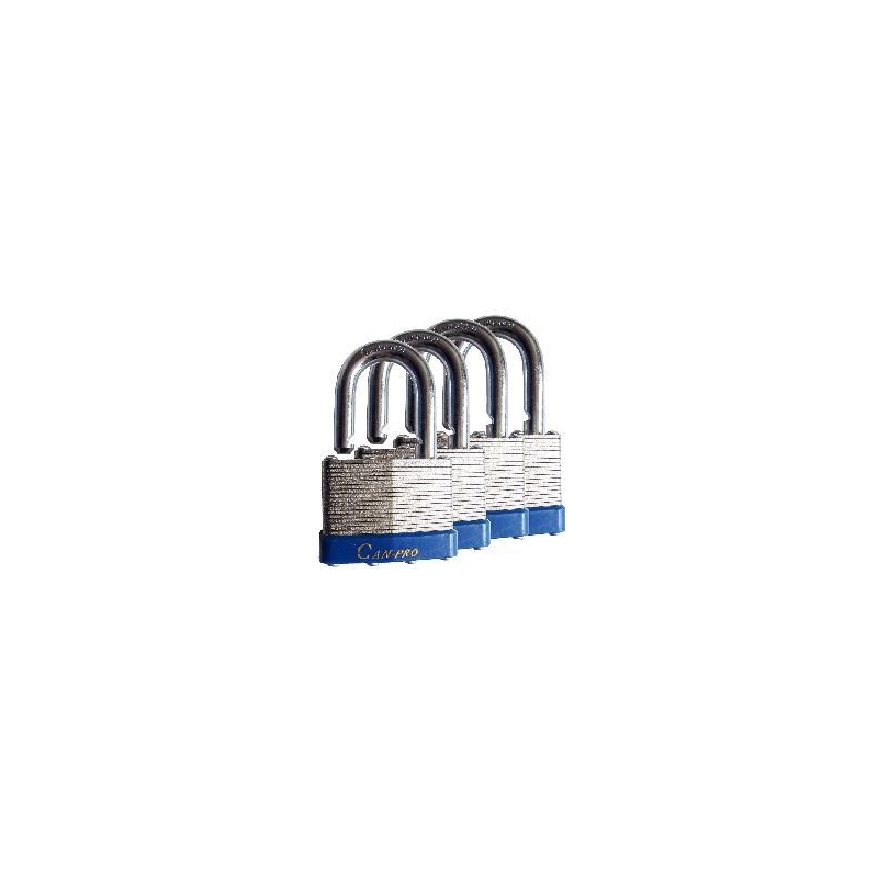 Locks 4 pcs KEY ALIKE H/ duty 40mm (45346) - CENTRE OUTILS PLUS