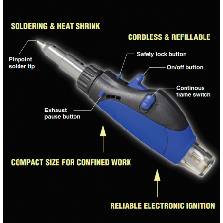 Astro Butane micro soldering tool kit (9473)