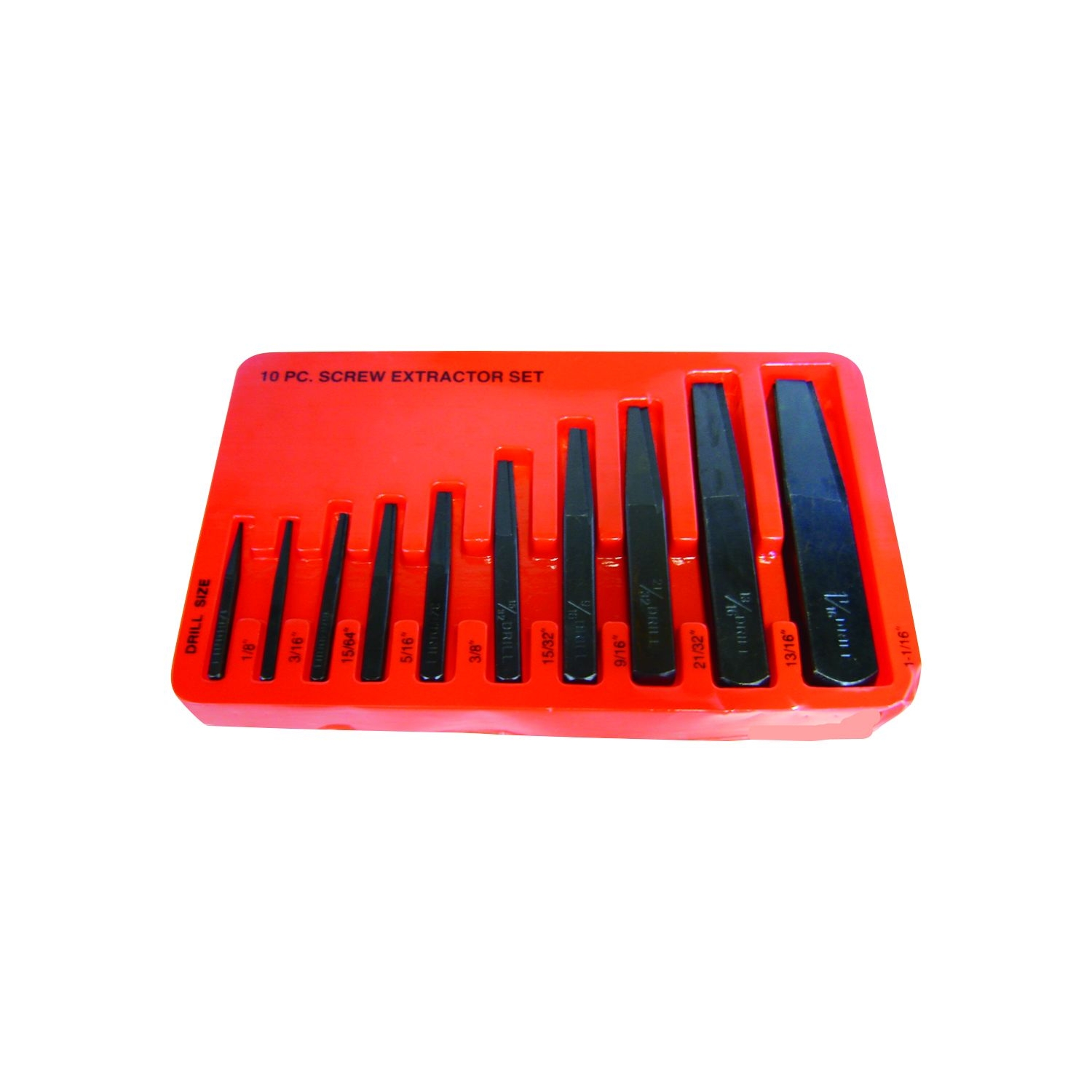 10 piece screw extractor set square (YF1021)