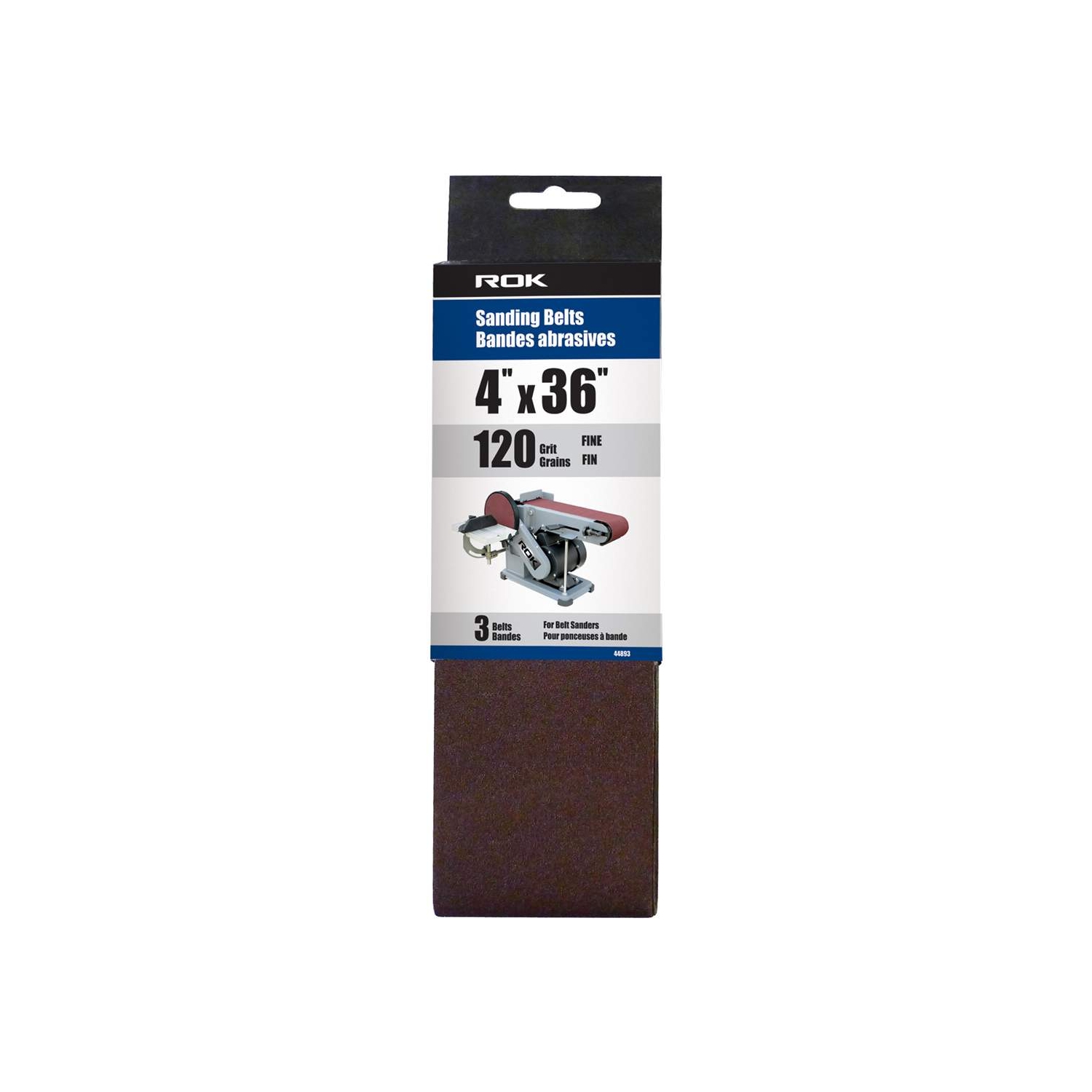 Sanding belt 4'' x 36'' 120G 3 pack (44893) - CENTRE OUTILS PLUS
