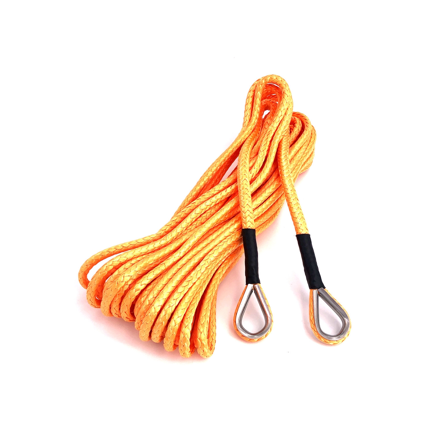 45' winch sling with thimbles 1/4'' orange - 251445