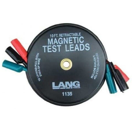 Lang magnetic retractable test leads (LAN1135) - CENTRE OUTILS PLUS
