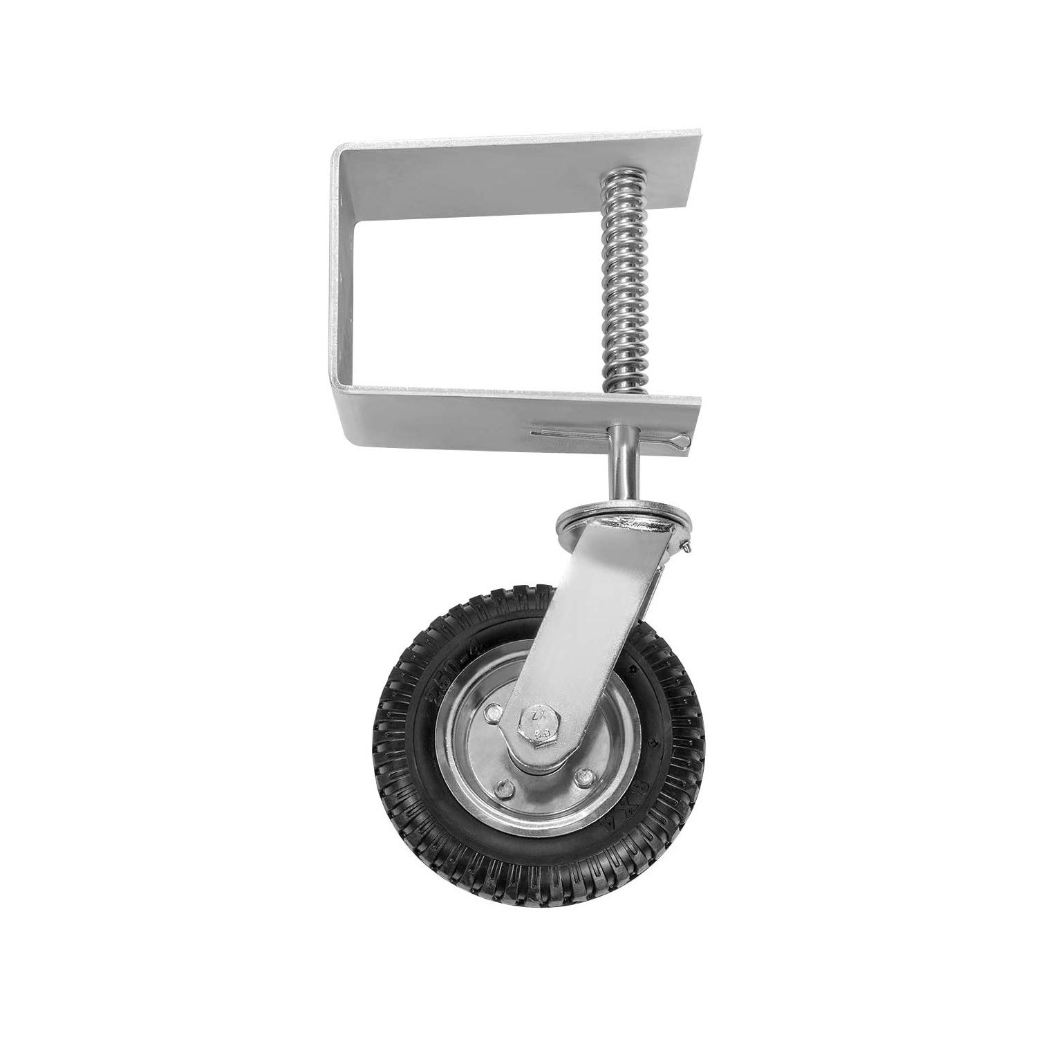 Flat free Gate wheel 8'' with spring loaded suspension (28210)
