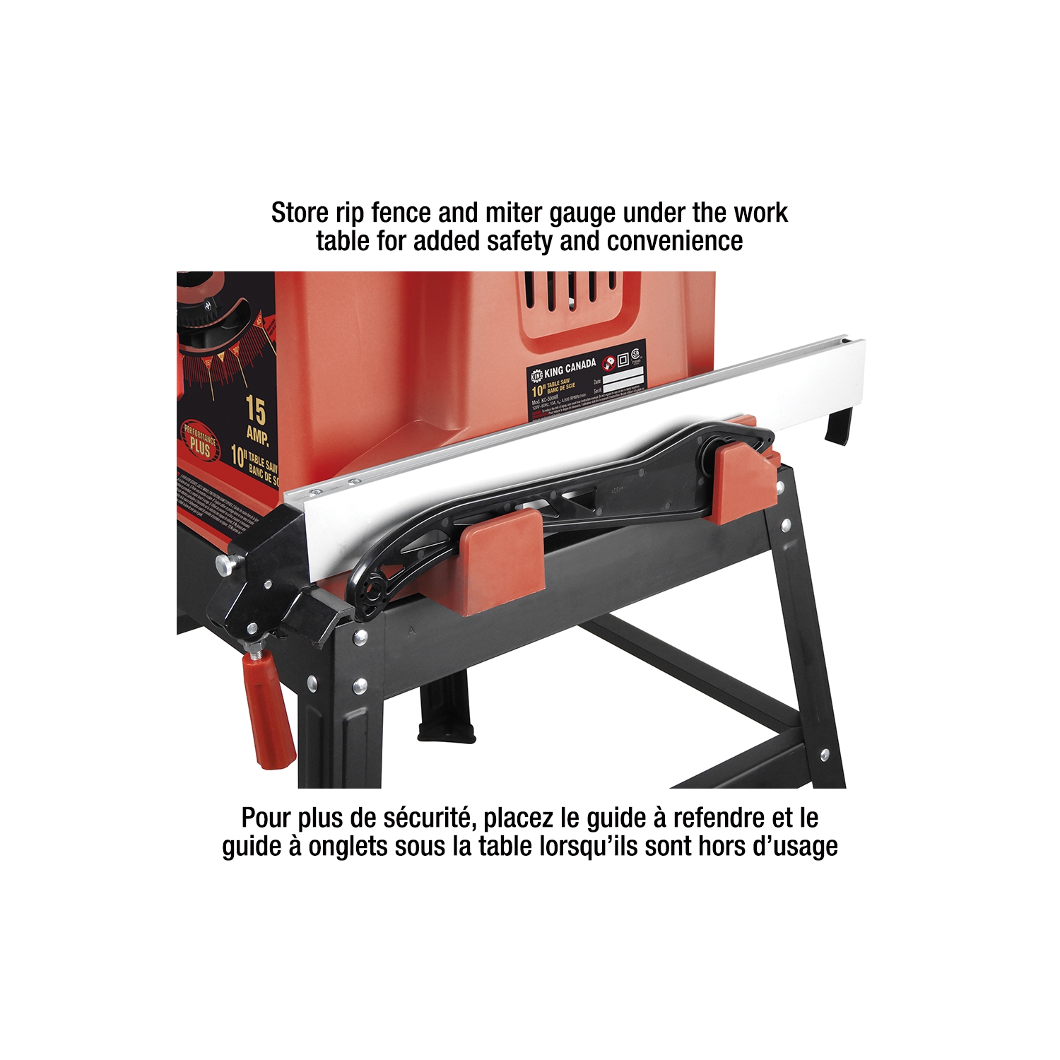 10'' table saw with riving knife (KC5006R)