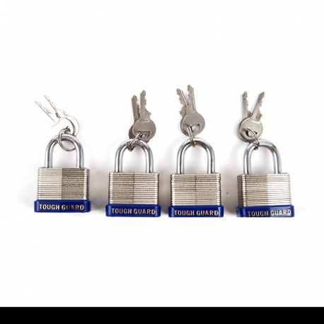 Laminated same key padlock set 30mm (732071) - CENTRE OUTILS PLUS
